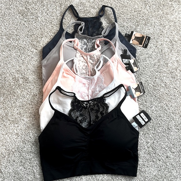 Intimates & Sleepwear | Bundle Of 5 Lace Back Bras Nwt | Poshmark